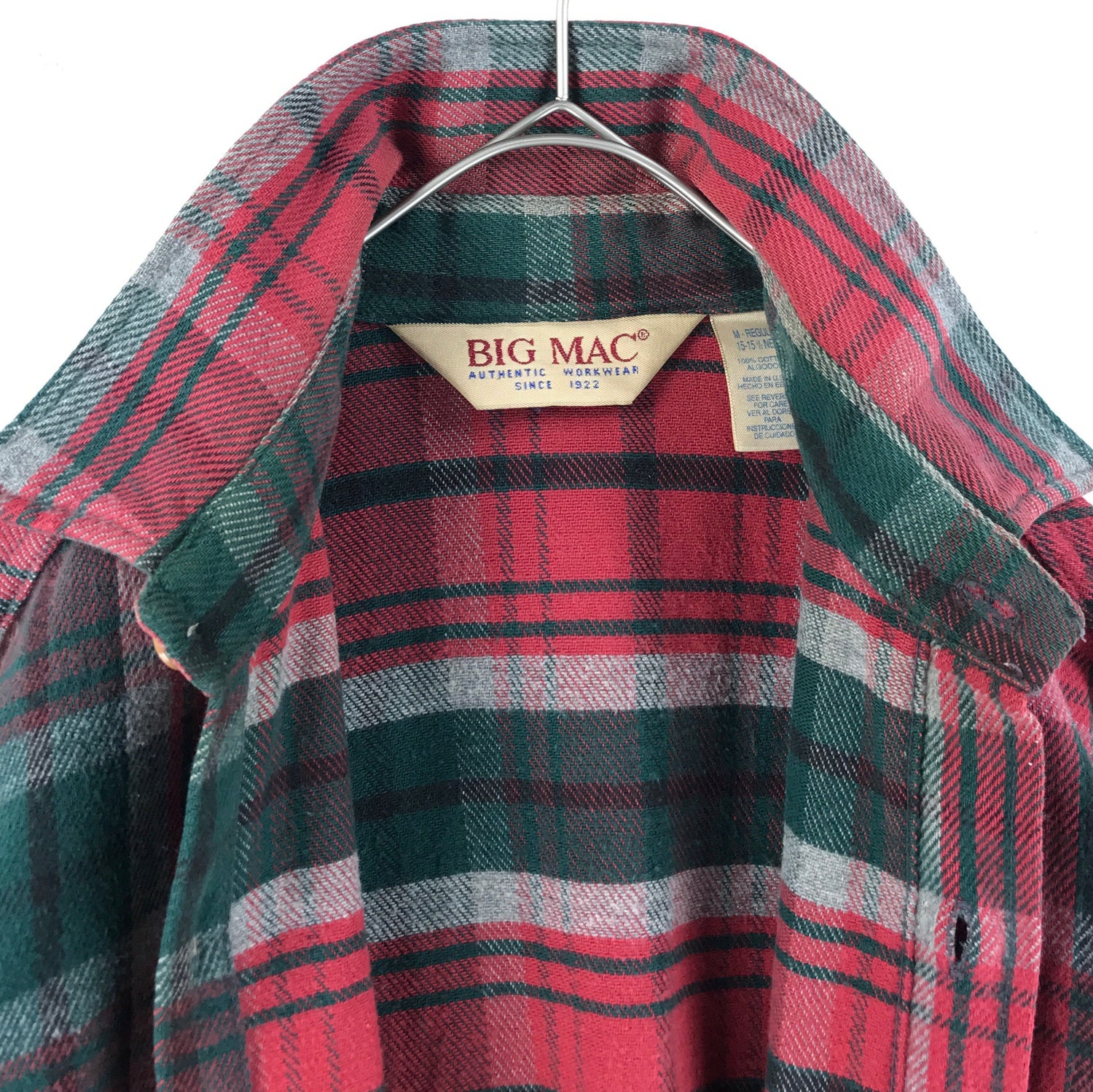 big mac flannel shirt 90s– train in vain