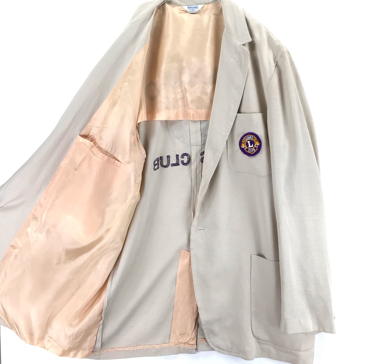 artex tailored jacket lions club 60s– train in vain